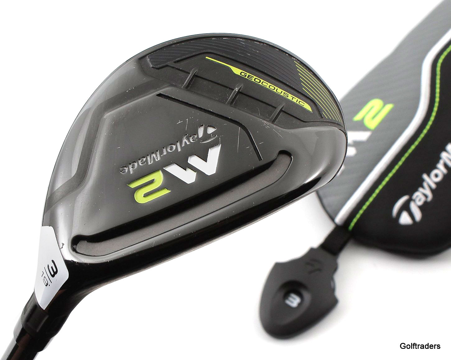 TAYLORMADE M2 2017 3 HYBRID 19º GRAPHITE REAX 75 STIFF FLEX + COVER # ...