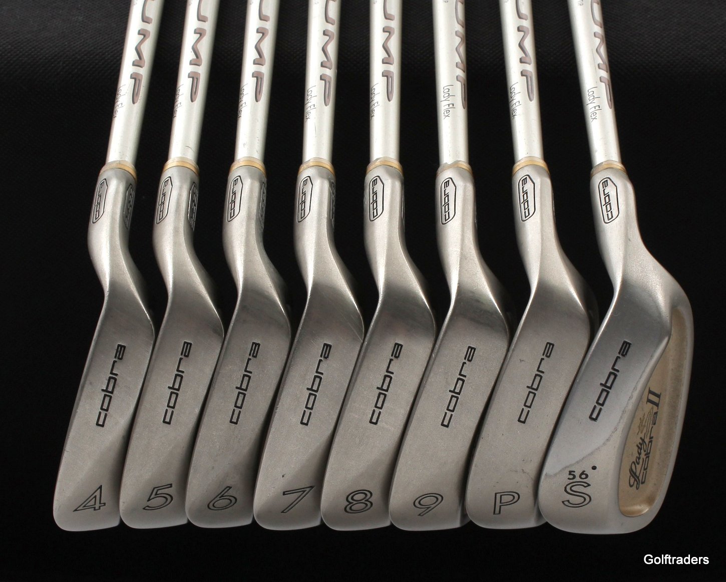 LADY COBRA II OVERSIZE IRONS 4-PW, SW GRAPHITE IQ LADIES FLEX #F1384 ...