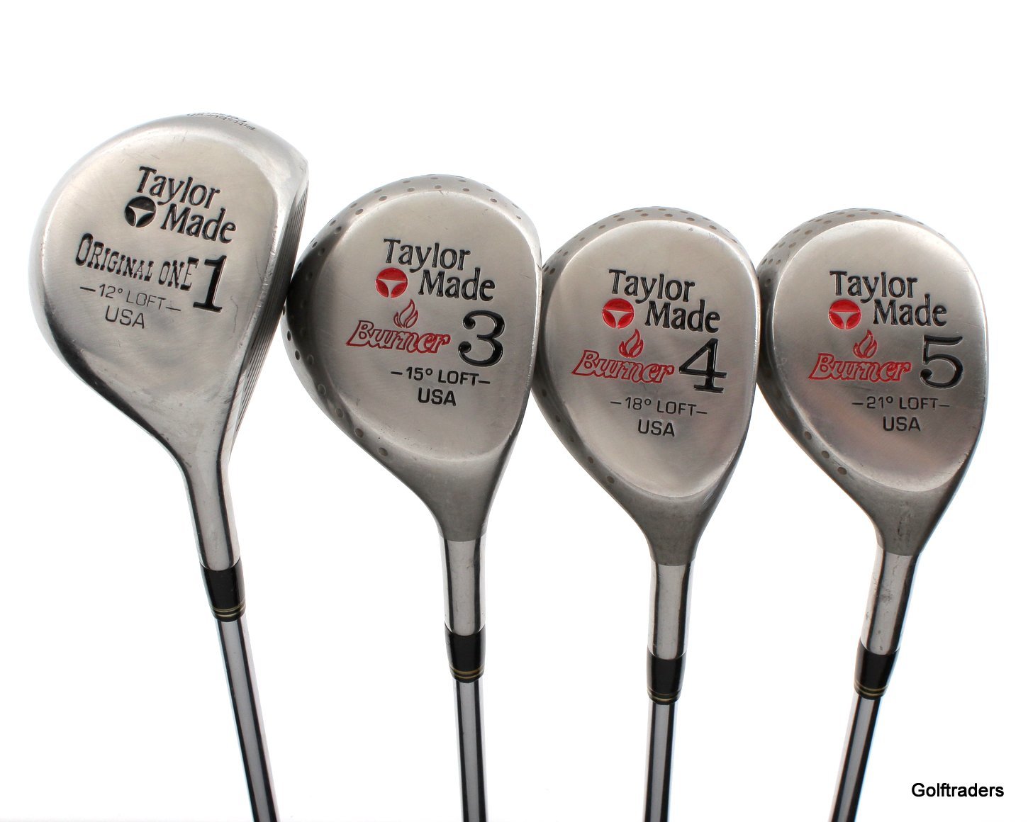 Taylormade Wood Set Driver, 3/4/5 Wood Steel Regular Flex New Grips ...