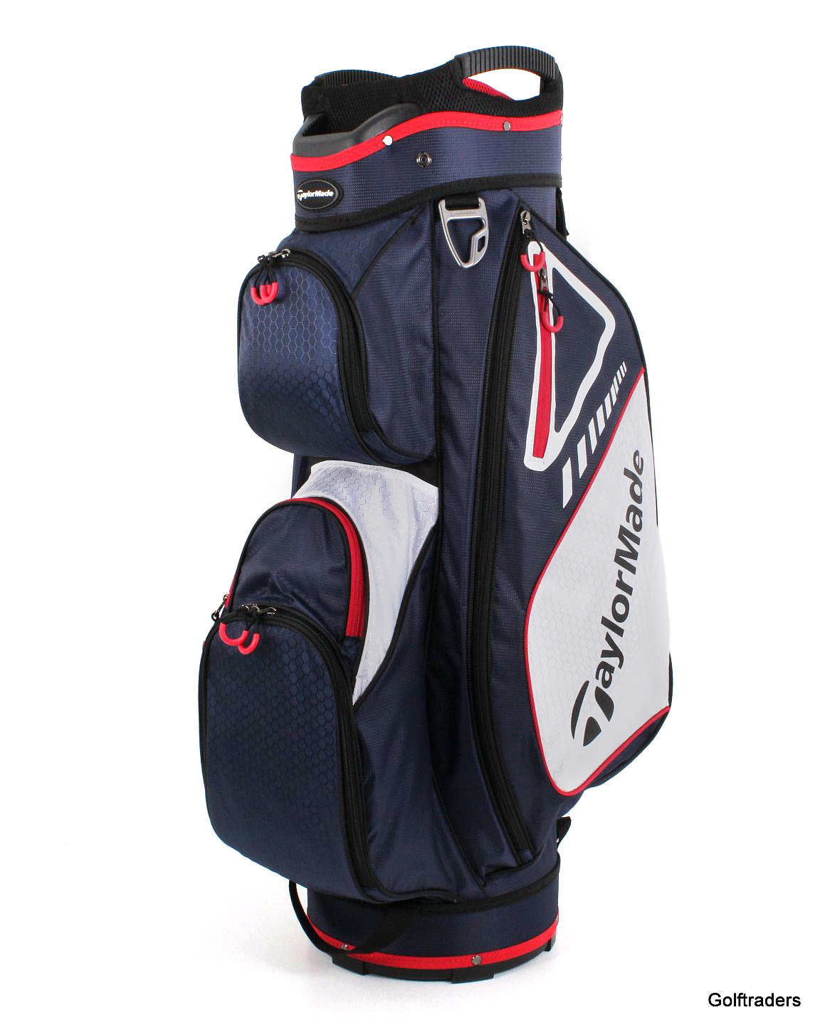 New Taylormade TM19 Chariot Select Cart Bag Navy / Red / White F3027 ...