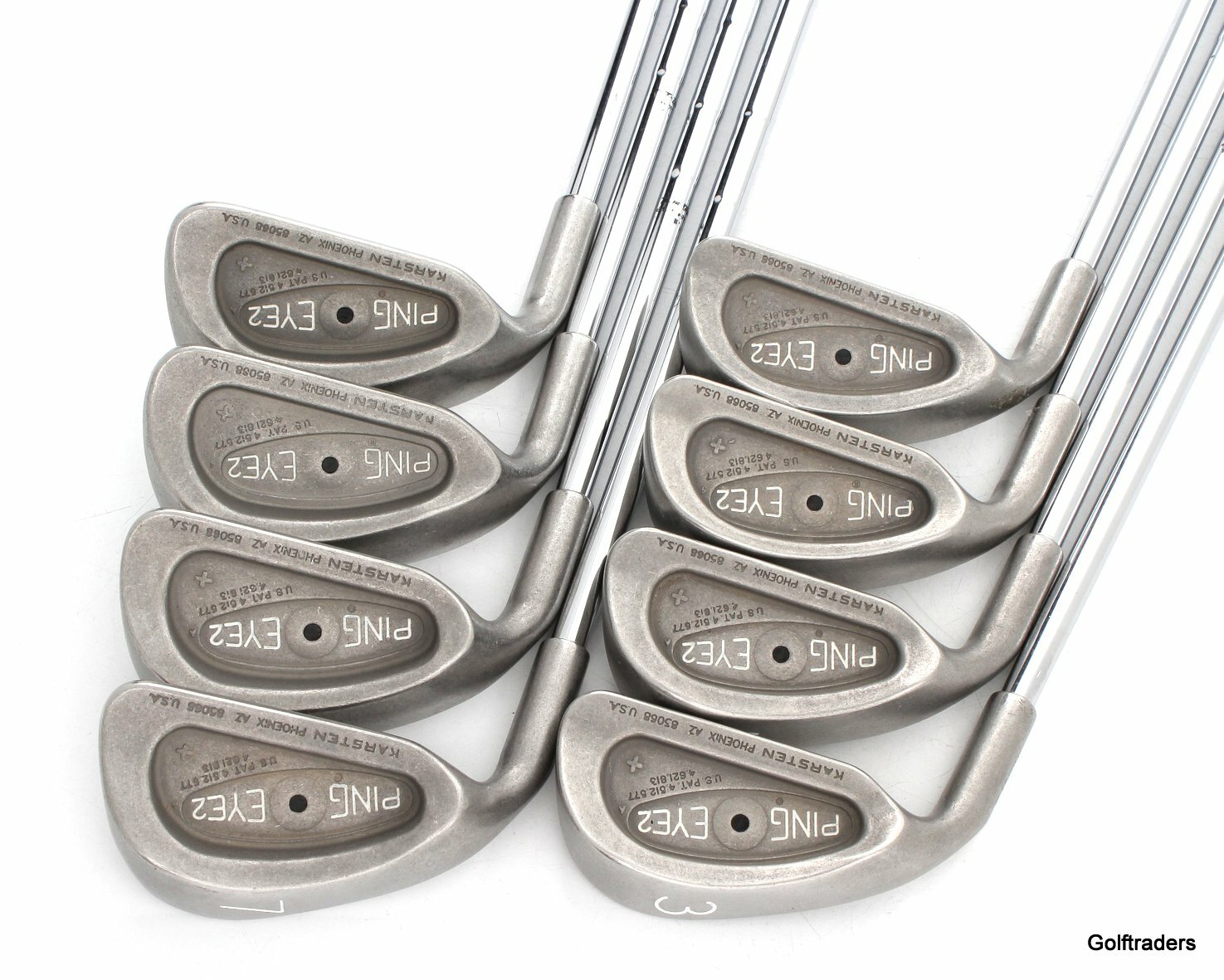 Ping Eye 2+ Black Dot Irons 3-PW Steel Regular Flex Left Handed F3607 ...