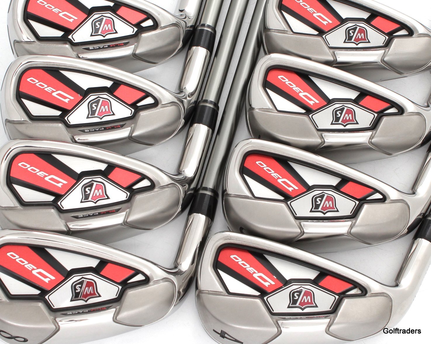 Wilson Staff D300 Irons 4-PW, GW Graphite Seniors Flex Left Handed ...