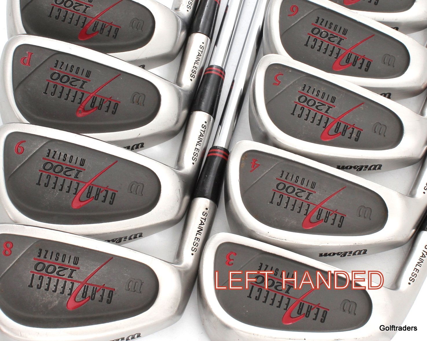 Wilson Gear Effect 1200 Midsize Irons 3-PW, SW Steel Regular Flex LH ...