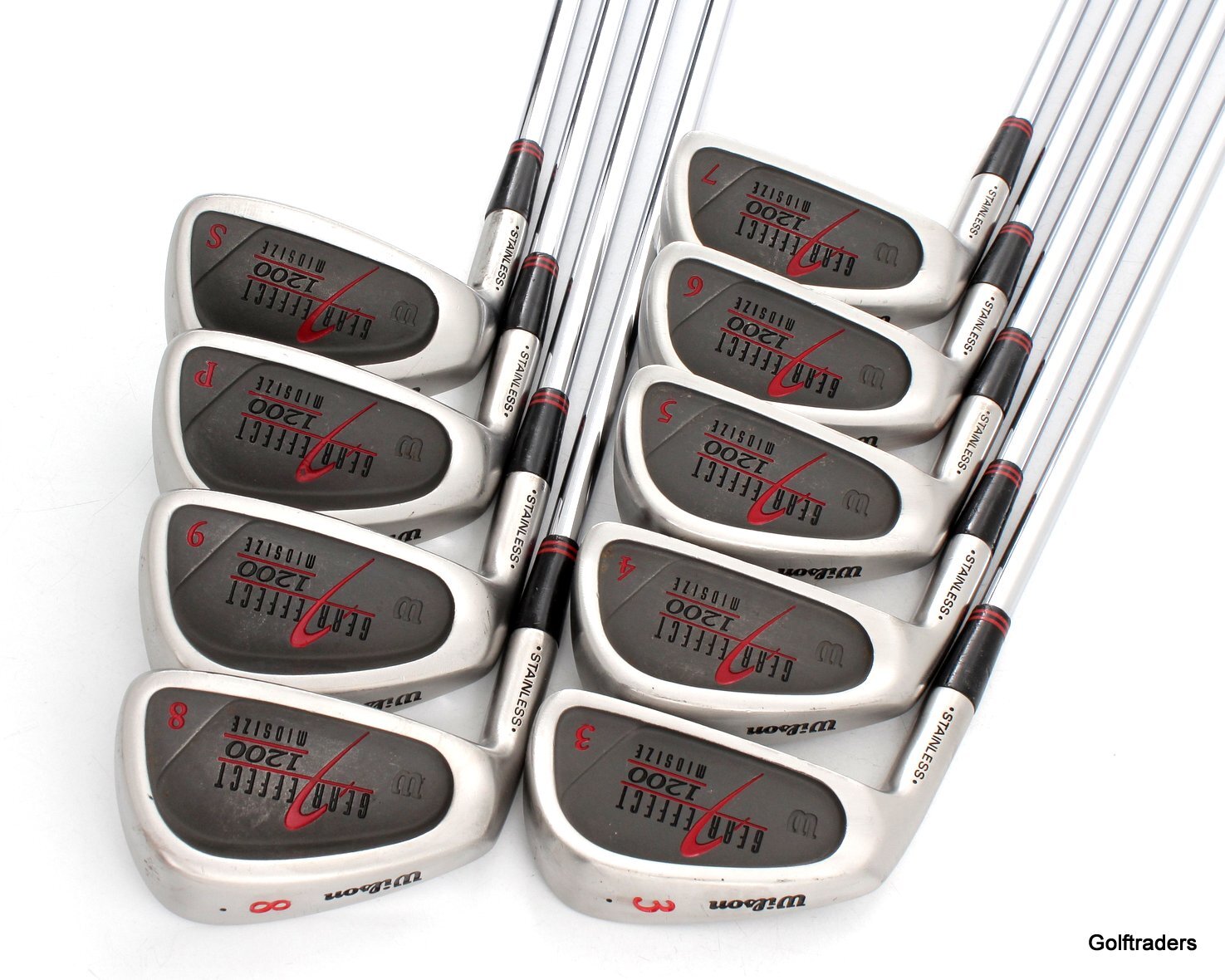 Wilson Gear Effect 1200 Midsize Irons 3-PW, SW Steel Regular Flex LH ...