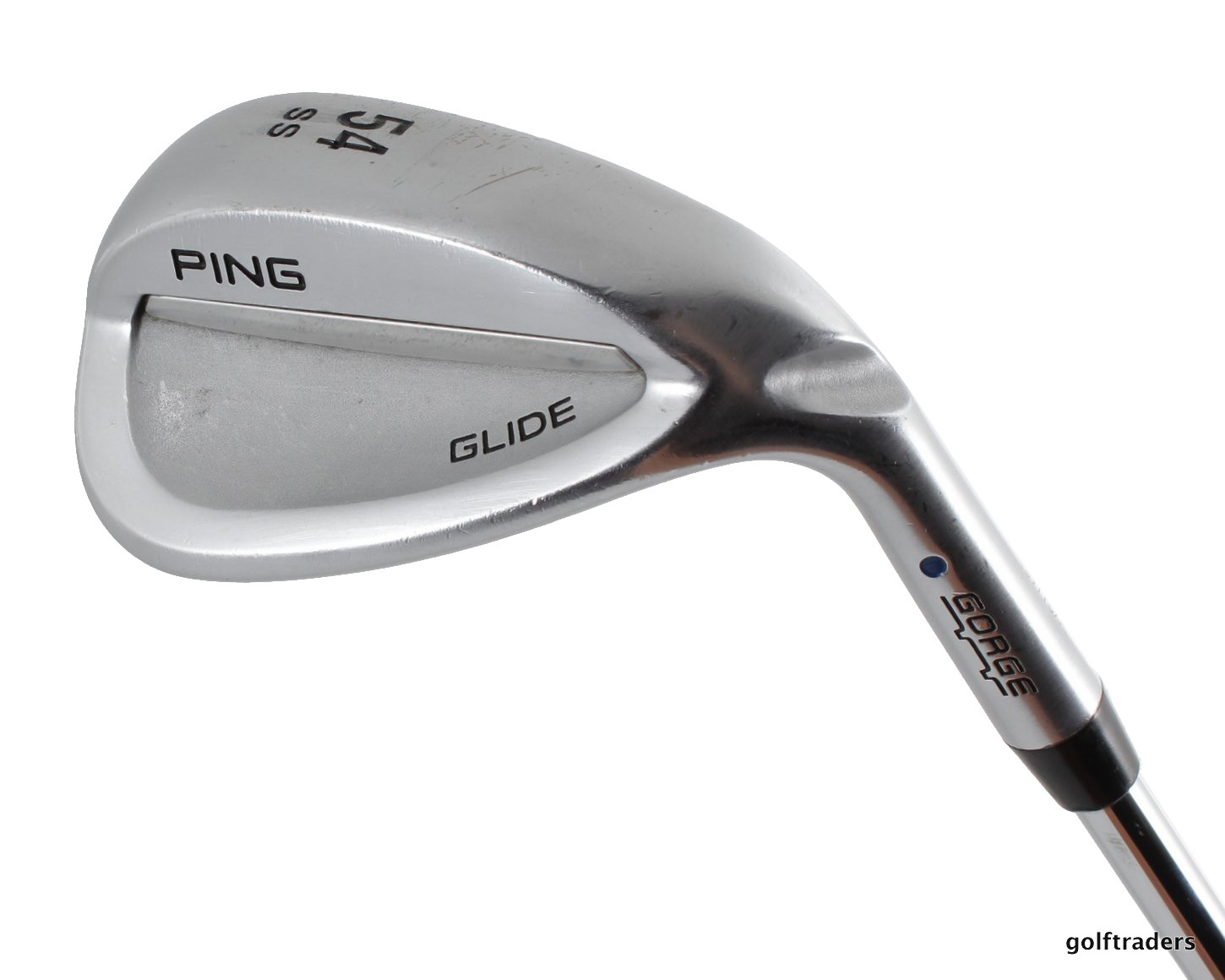 PING GLIDE SS GORGE BLUE DOT SAND WEDGE 54.SS STEEL WEDGE FLEX #D4188 ...
