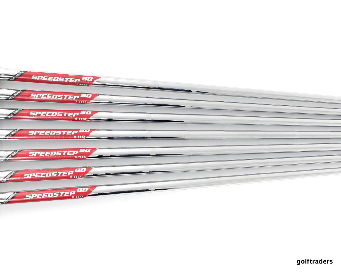TRUE TEMPER SPEEDSTEP 80 STEEL 4-PW IRON SHAFTS REGULAR FLEX .370 TIP ...