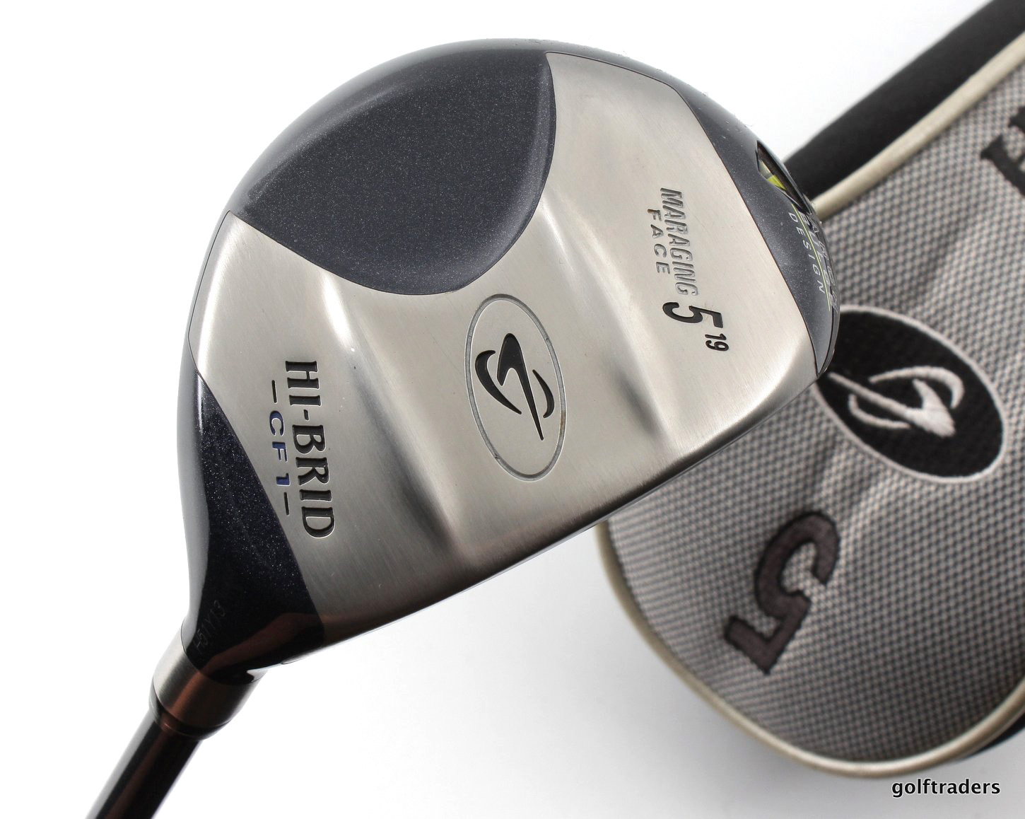 Clearance Dunlop/Srixon Hi-Brid CF1 5 Wood 19° Graphite Stiff Cover ...