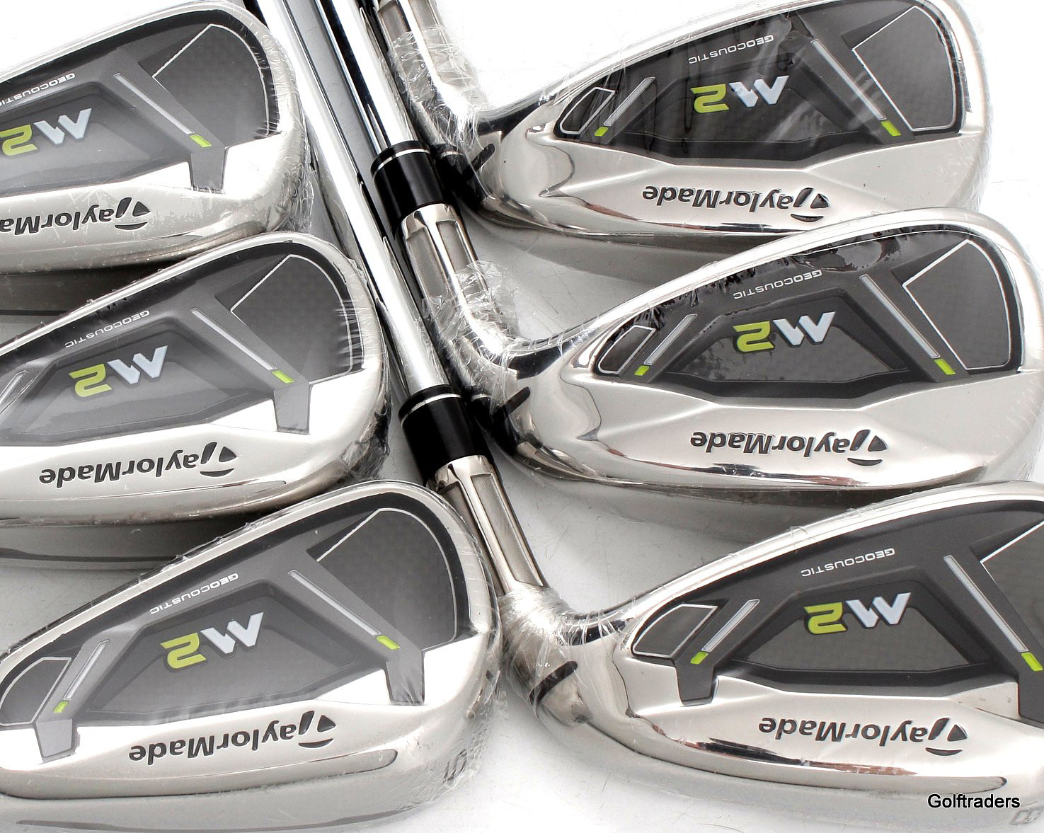 New Taylormade M2 2017 Irons 5-PW Steel Stiff Flex (+1.5" Longer) G355 ...