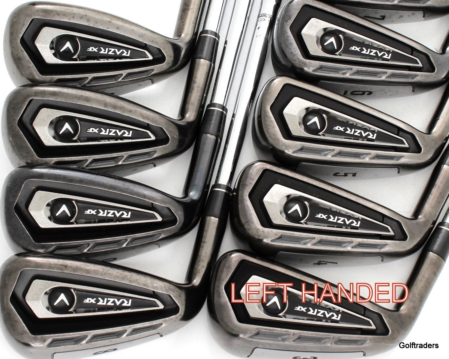 Callaway Forged Razr XF Irons 3-PW, GW Steel Extra Stiff Left Handed ...