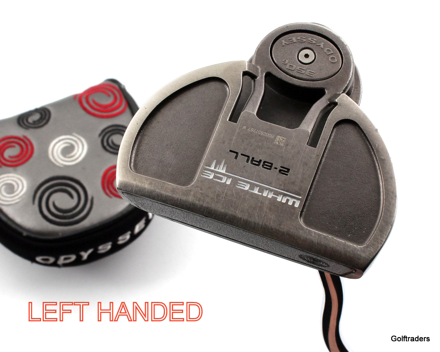 Odyssey White Ice 2 Ball Putter Steel 35" Cover Left Handed G1186 just ...