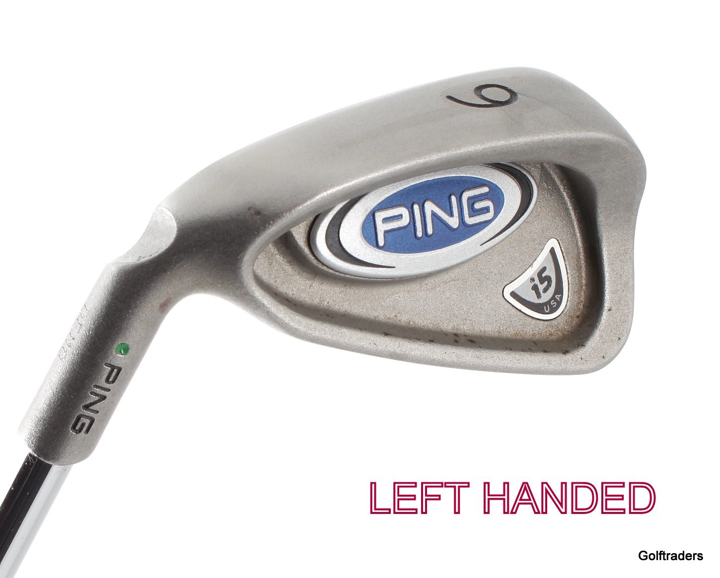 PING i5 GREEN DOT 6 IRON AWT STEEL SHAFT STIFF FLEX - LH #E6043 just $65.00