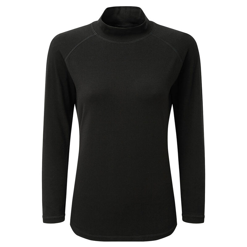 Palm Grove Black Comfortable Mock Neck Base Layer just £9.95