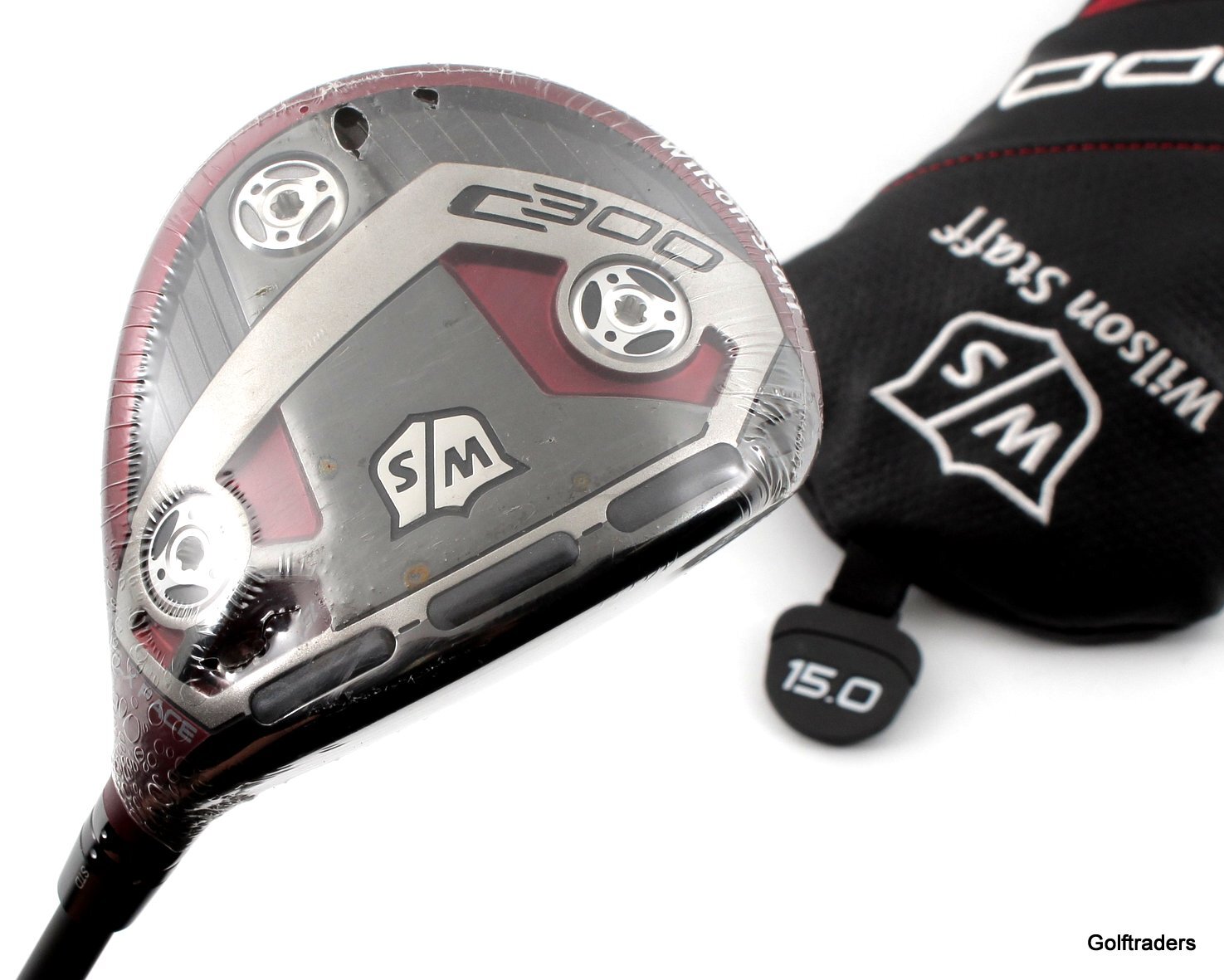 New Wilson Staff C300 Flex Face Fairway 3 Wood 15° Graphite Stiff Cover ...