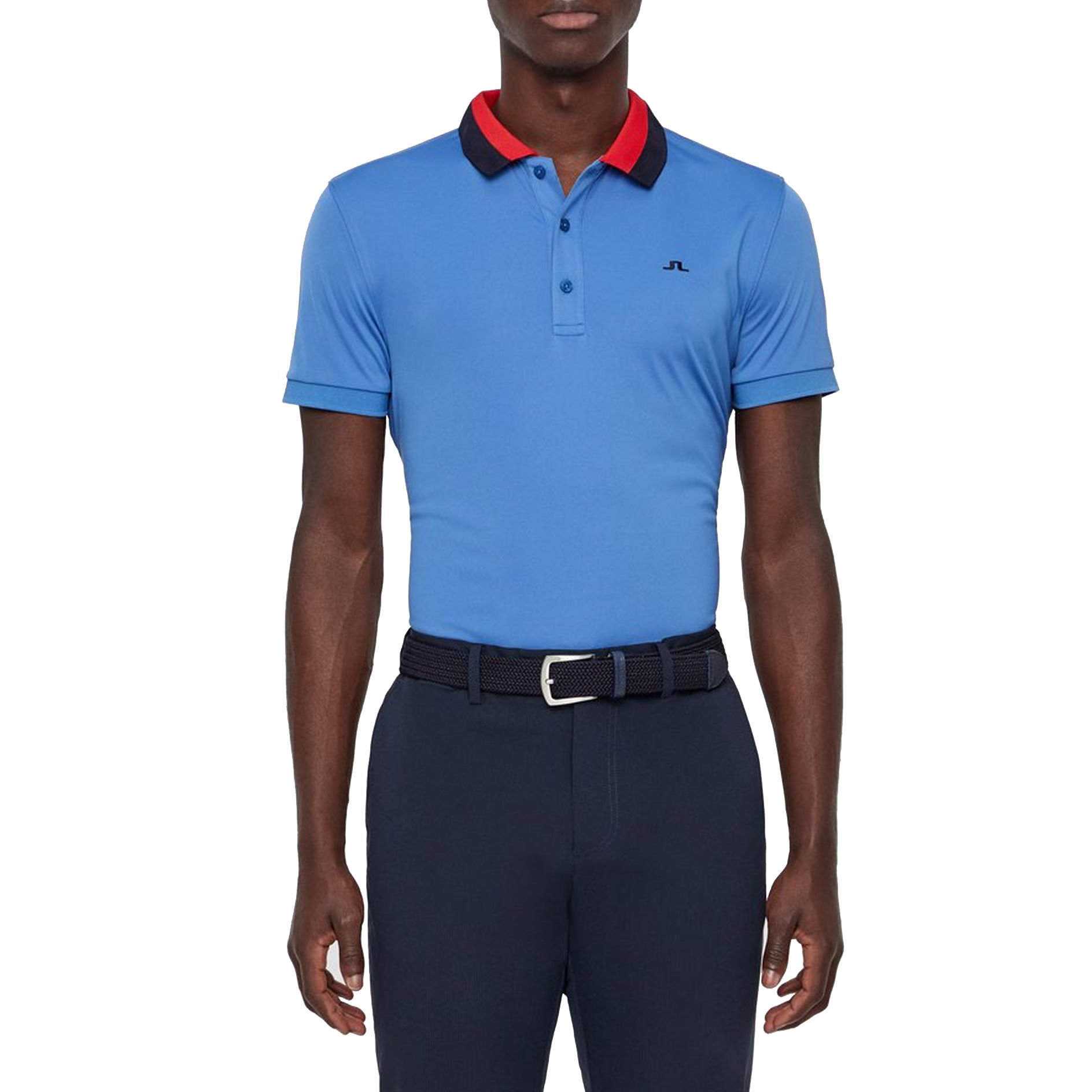 J.Lindeberg Mat Reg TX Golf Shirt - Work Blue just $99.95, save $50.04!