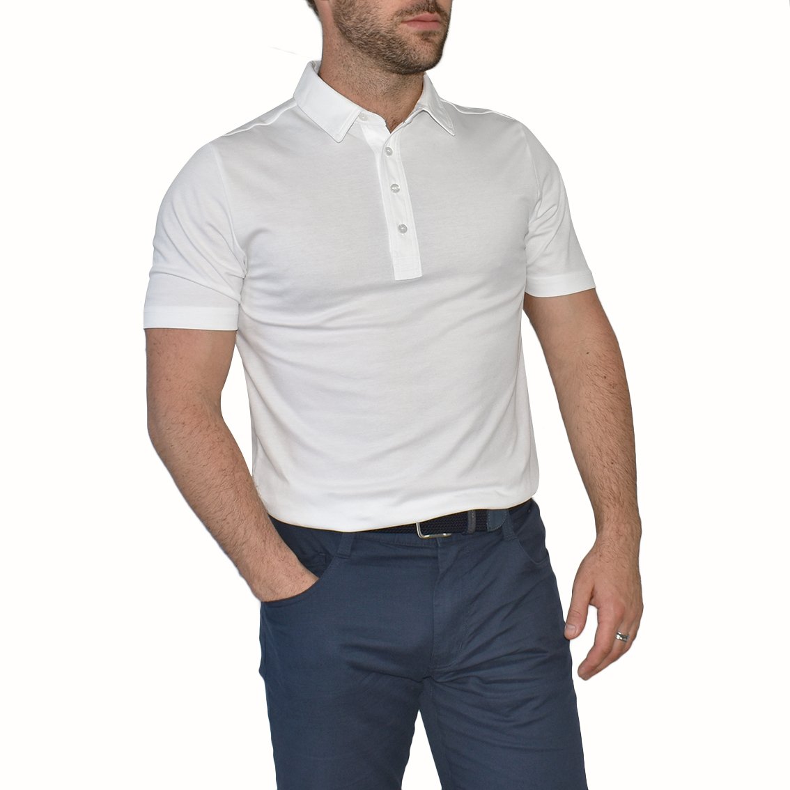 Travis Mathew The Ten Year Golf Shirt - White just $71.95, save $18.00!