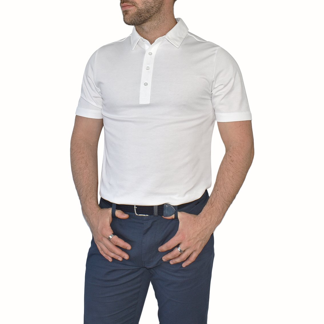 Travis Mathew The Ten Year Golf Shirt - White just $71.95, save $18.00!