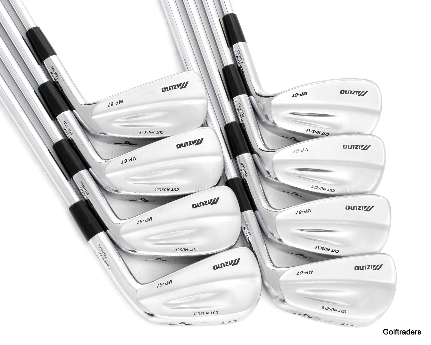 Mizuno Forged MP-67 Irons 3-PW Steel Stiff Flex New Grips G2002 just ...