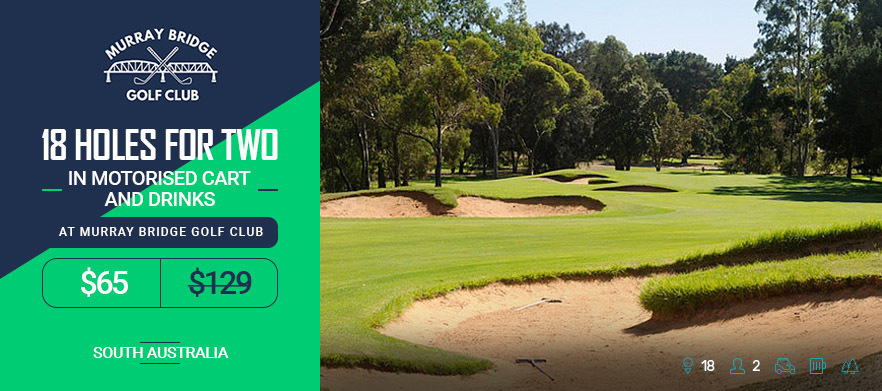 18 Holes For Two in a Motorised Cart & Drinks at Murray Bridge Golf ...
