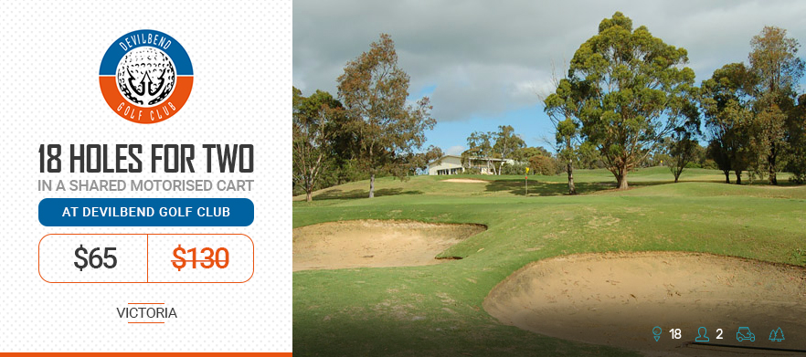 18 Holes for Two in a Shared Motorised Cart at Devilbend Golf Club ...