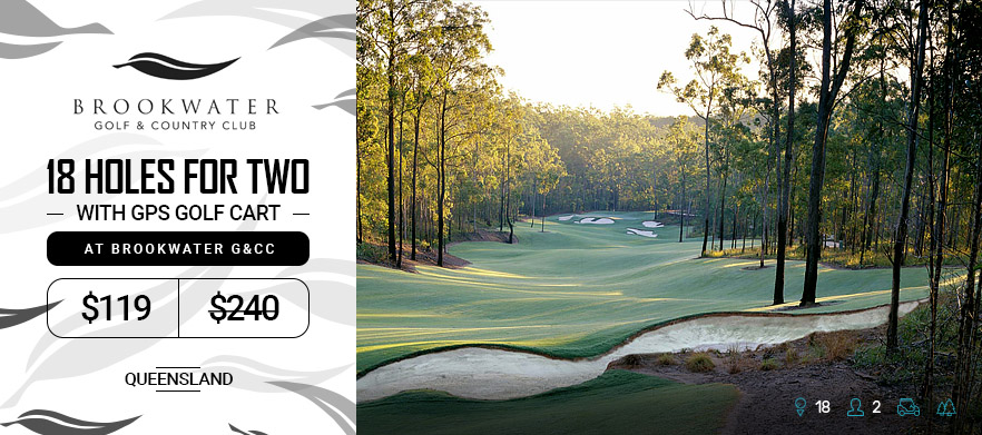 18 Holes For Two At Brookwater Golf & Country Club with GPS Golf Cart ...