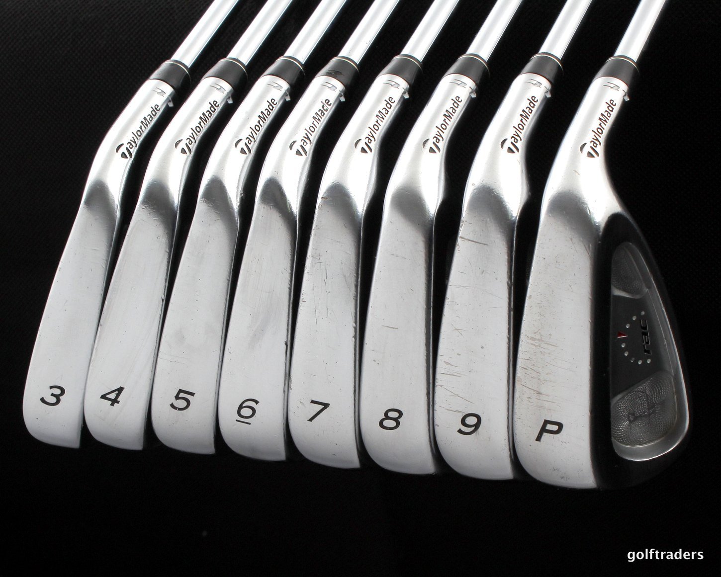 TAYLORMADE RAC LT IRONS 3-PW DYNAMIC GOLD S300U STEEL STIFF - #D5409 ...