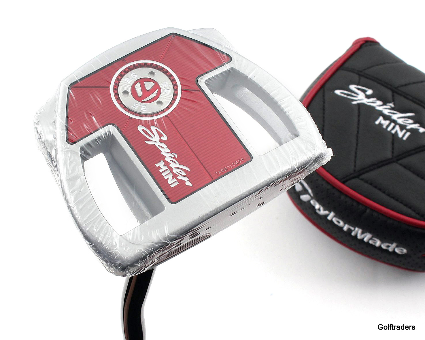 New Taylormade Spider Mini Diamond / Silver Putter Steel 35" Cover H376 ...