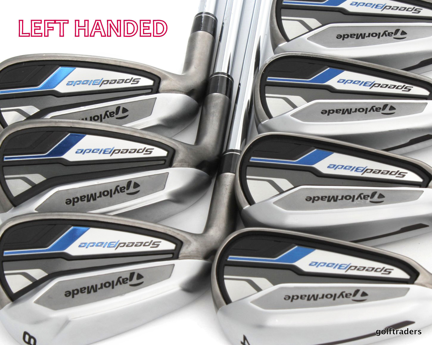 TAYLORMADE SPEEDBLADE IRONS 4-PW STEEL TMTK 85G REGULAR FLEX - LH #E121 ...