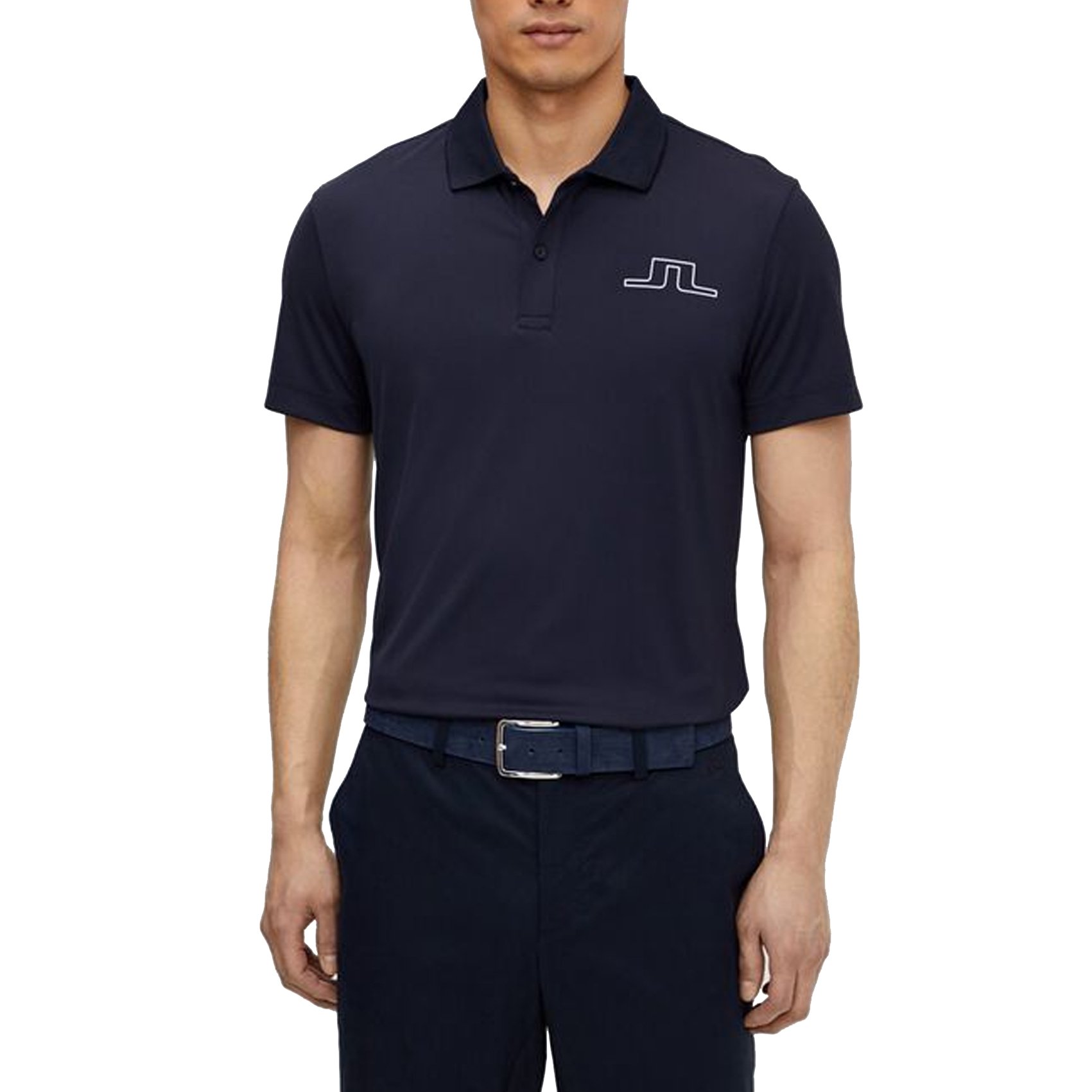 J.Lindeberg Bridge Reg Fit Golf Polo Shirt - Navy just $119.00
