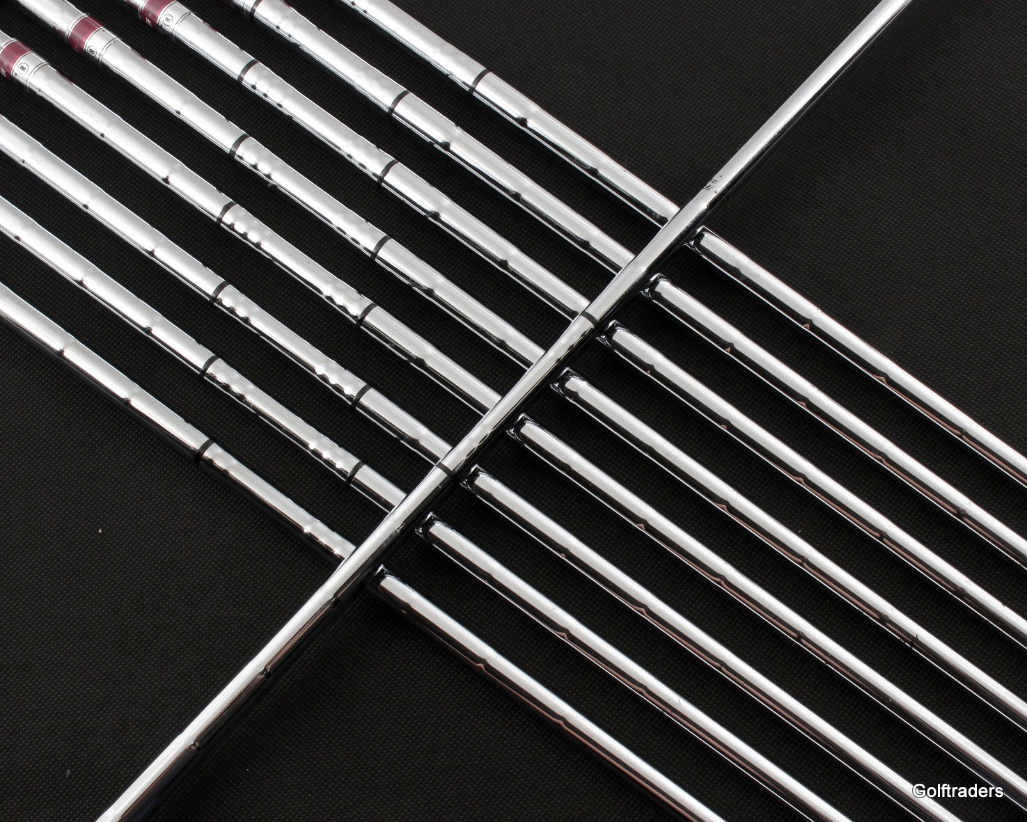 PGF Status Hi Tech Irons 3-PW, SW Steel Regular Flex New Grips H1580 ...