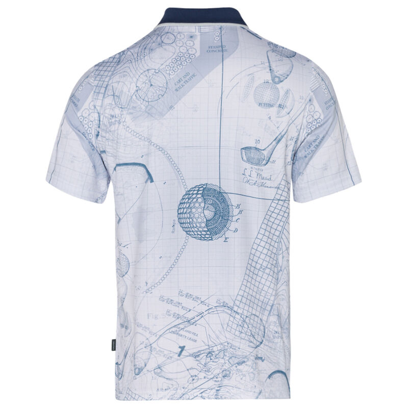 GOLFINO Allover Print Pattern Golf Polo Shirt just £109.95