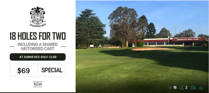 18 Holes for 2 at the Stunning Dunheved Golf Club With a Shared ...