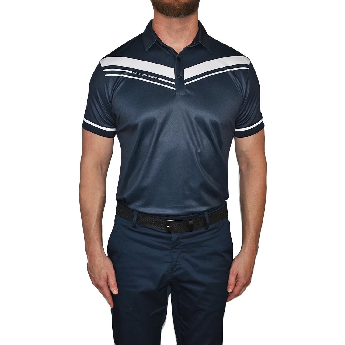 Cross Cut Polo Golf Shirt - Navy just $69.00, save $20.00!