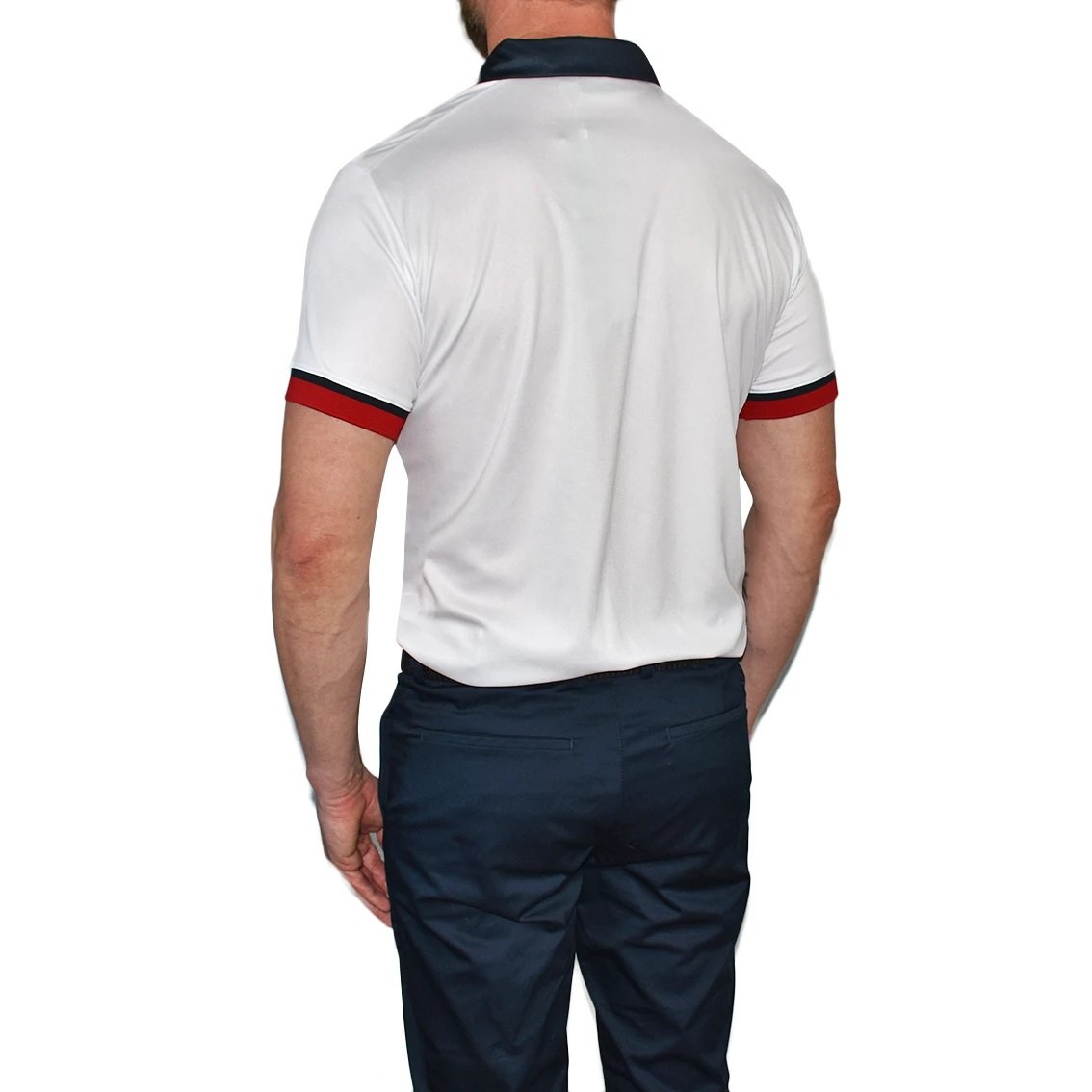Cross Cut Polo Golf Shirt - White just $69.00, save $20.00!