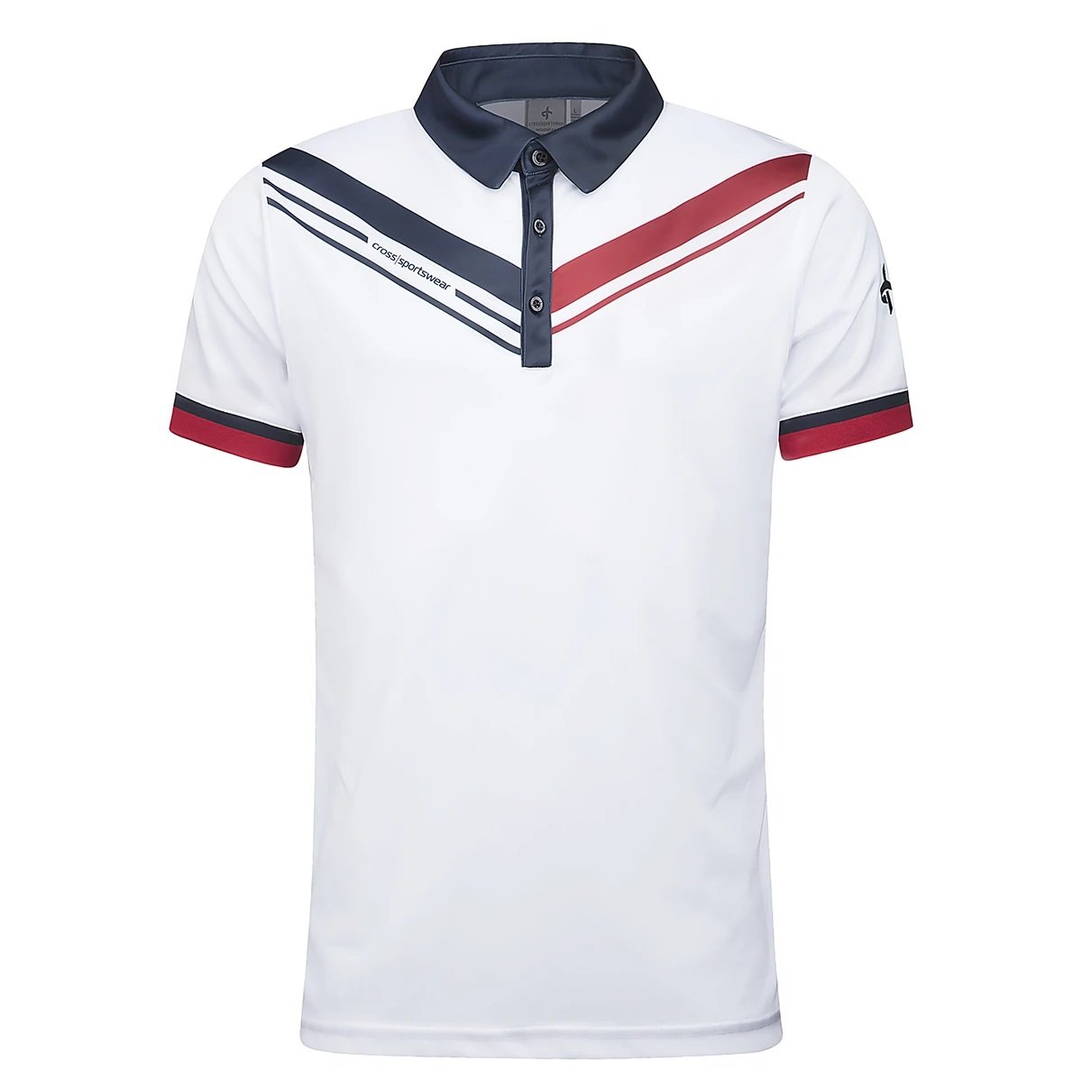 Cross Cut Polo Golf Shirt - White just $69.00, save $20.00!