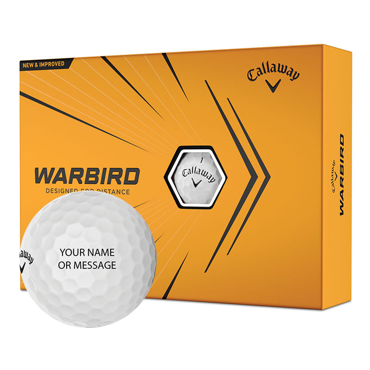 Callaway Golf Warbird Personalised 12 Ball Pack just £14.99