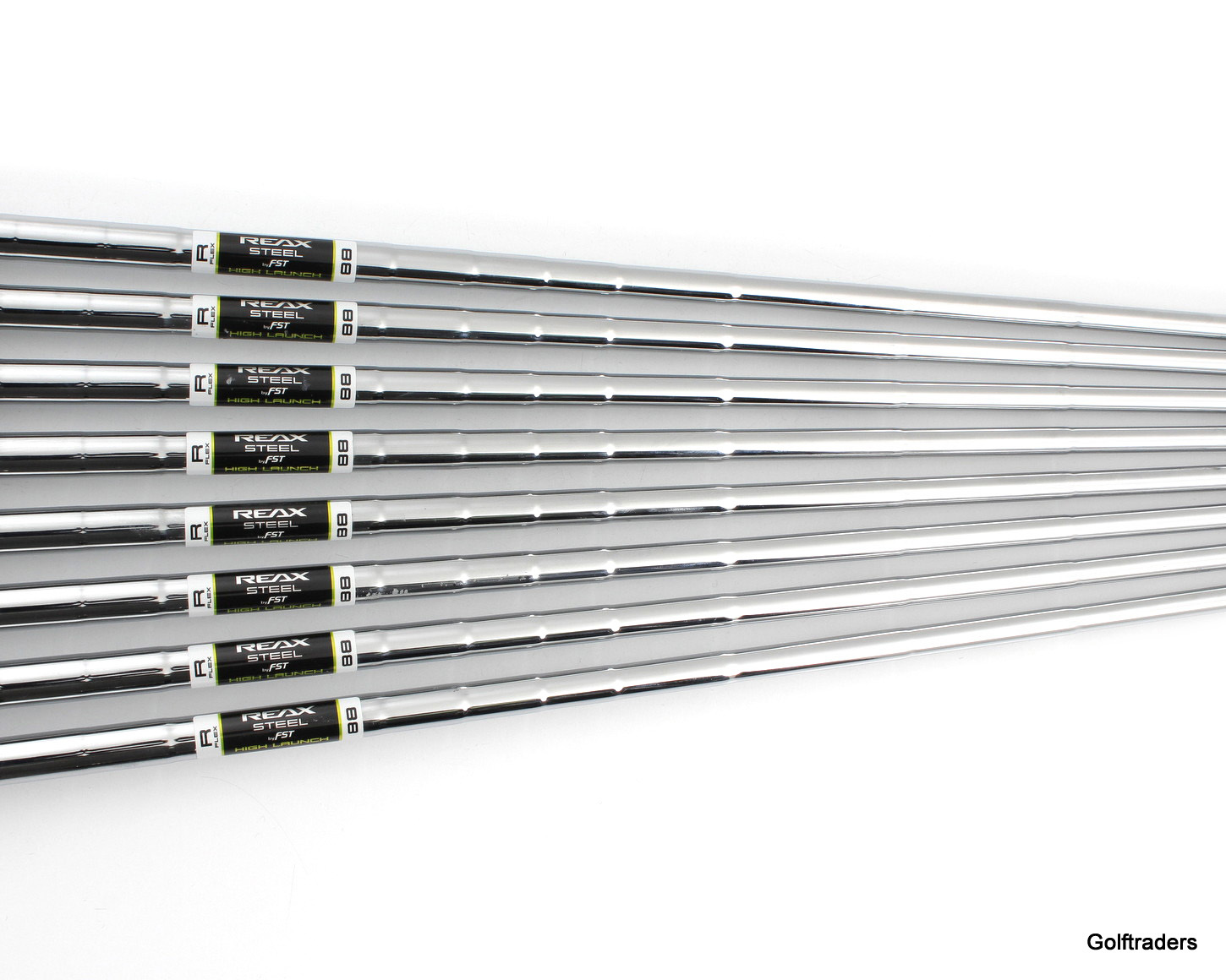 FST REAX 88 HIGH LAUNCH STEEL 3-PW IRON SHAFTS REGULAR .370 TIP NEW ...