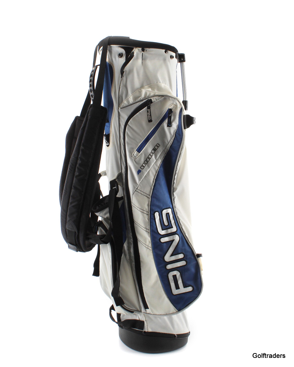 PING 4 UNDER GOLF STAND BAG - WHITE / BLUE / BLACK - USED #E472 just ...