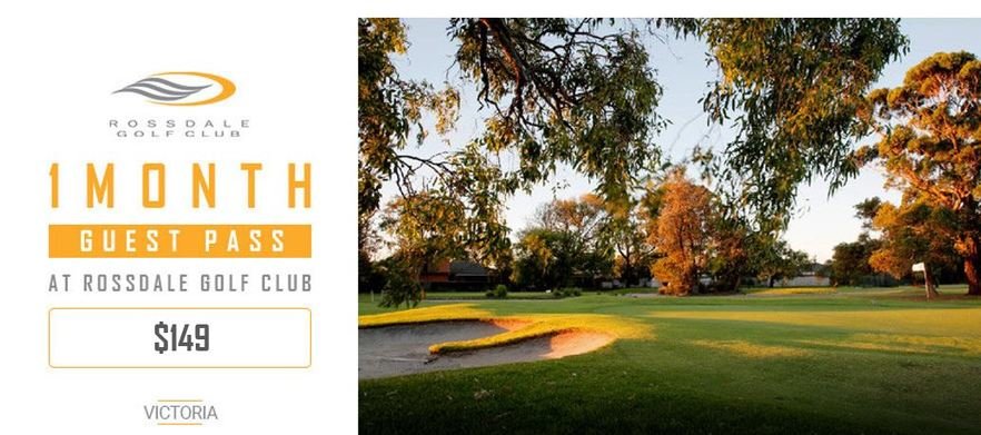 1 Month Guest Pass at Rossdale Golf Club! just $149 - New South Wales