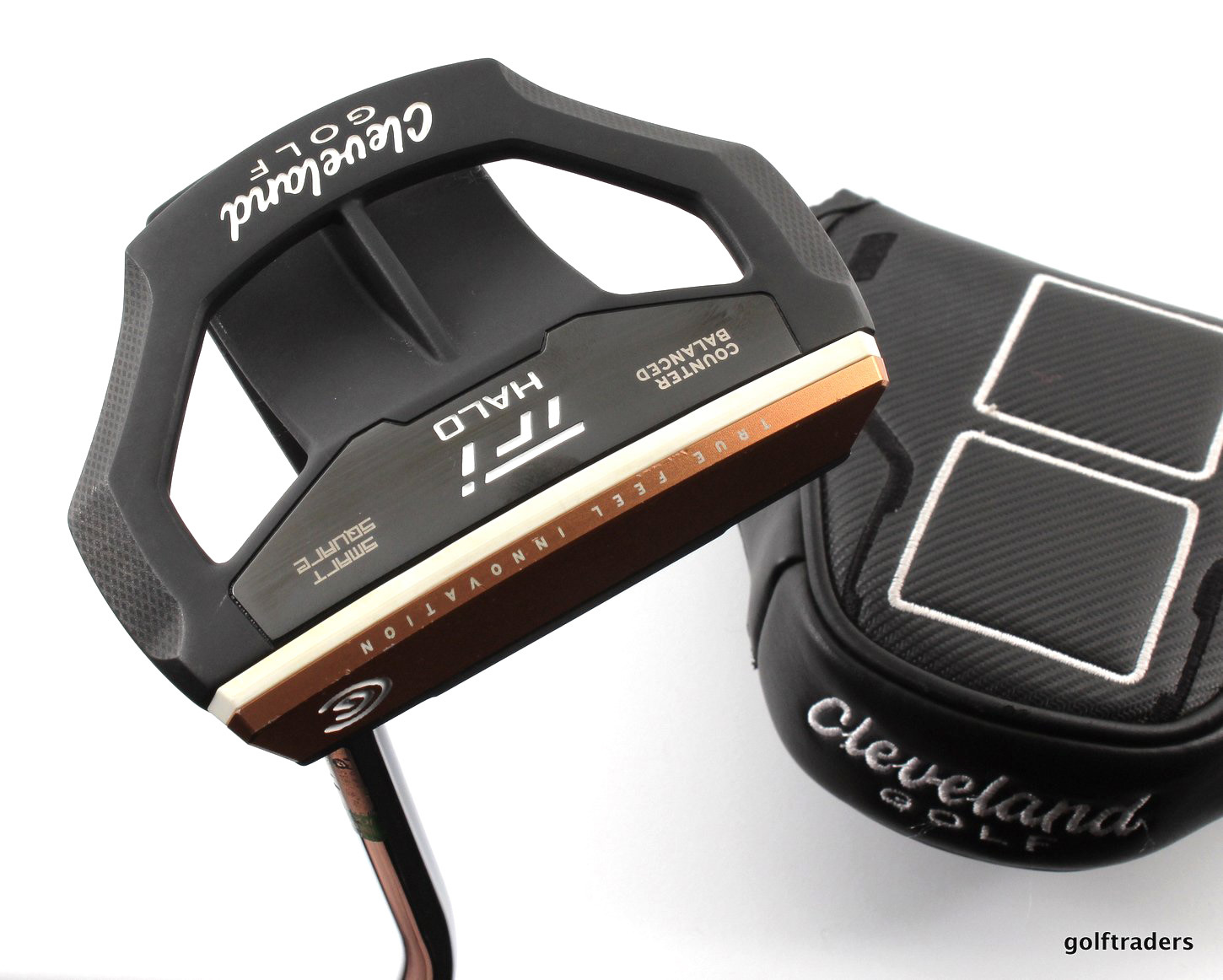 CLEVELAND TFI HALO SMART SQUARE COUNTER BALANCED PUTTER 38" + COVER - # ...