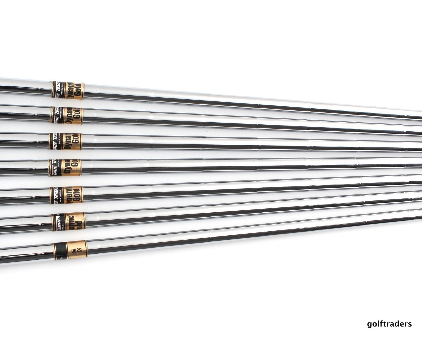 DYNAMIC GOLD STEEL 4-PW IRON SHAFTS STIFF FLEX .355 TIP SH3206 just $149.00
