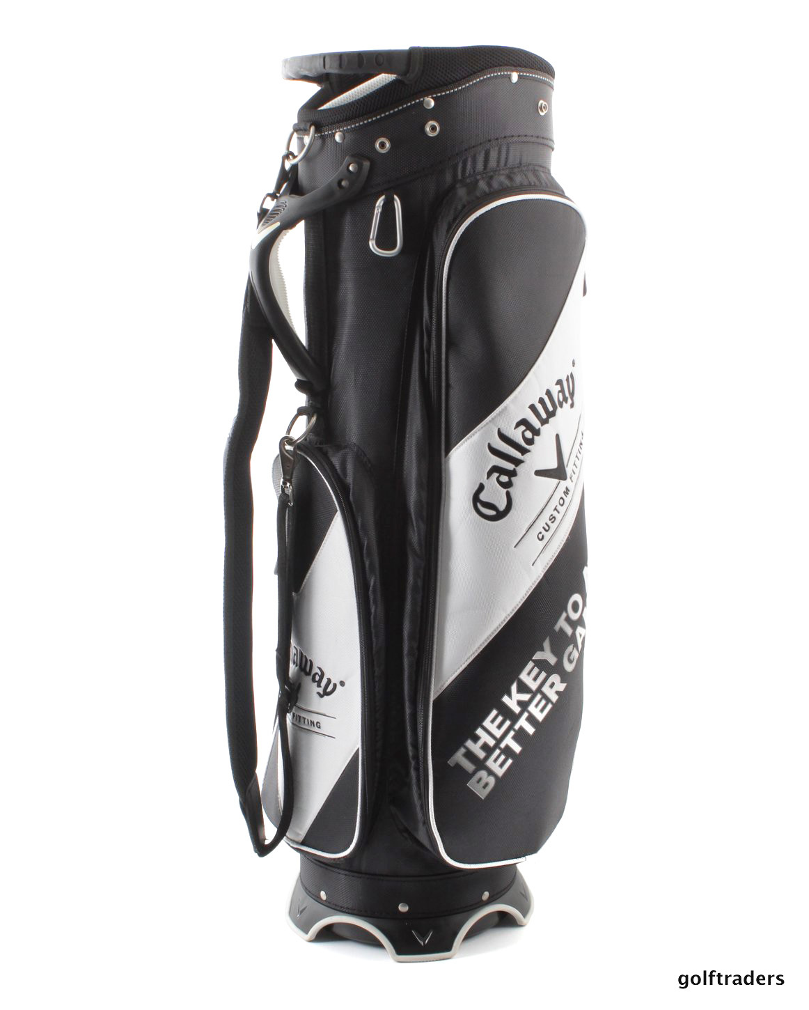 CALLAWAY GOLF 'CUSTOM FITTING' CART BAG BLACK/WHITE - USED #E912 just ...