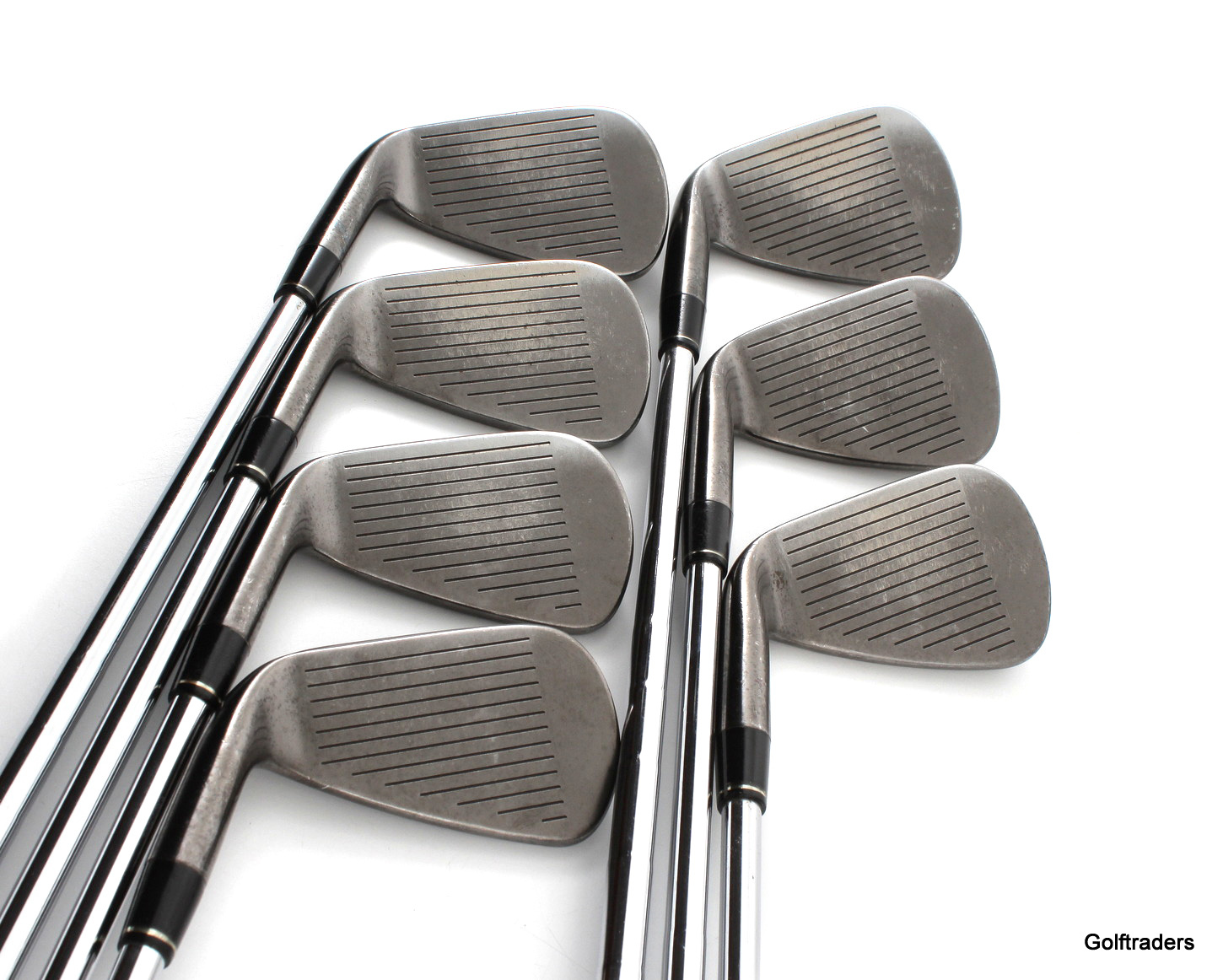 ADAMS IDEA BLACK CB2 FORGED 4-PW IRONS KBS STEEL STIFF - NEW GRIP #E952 ...