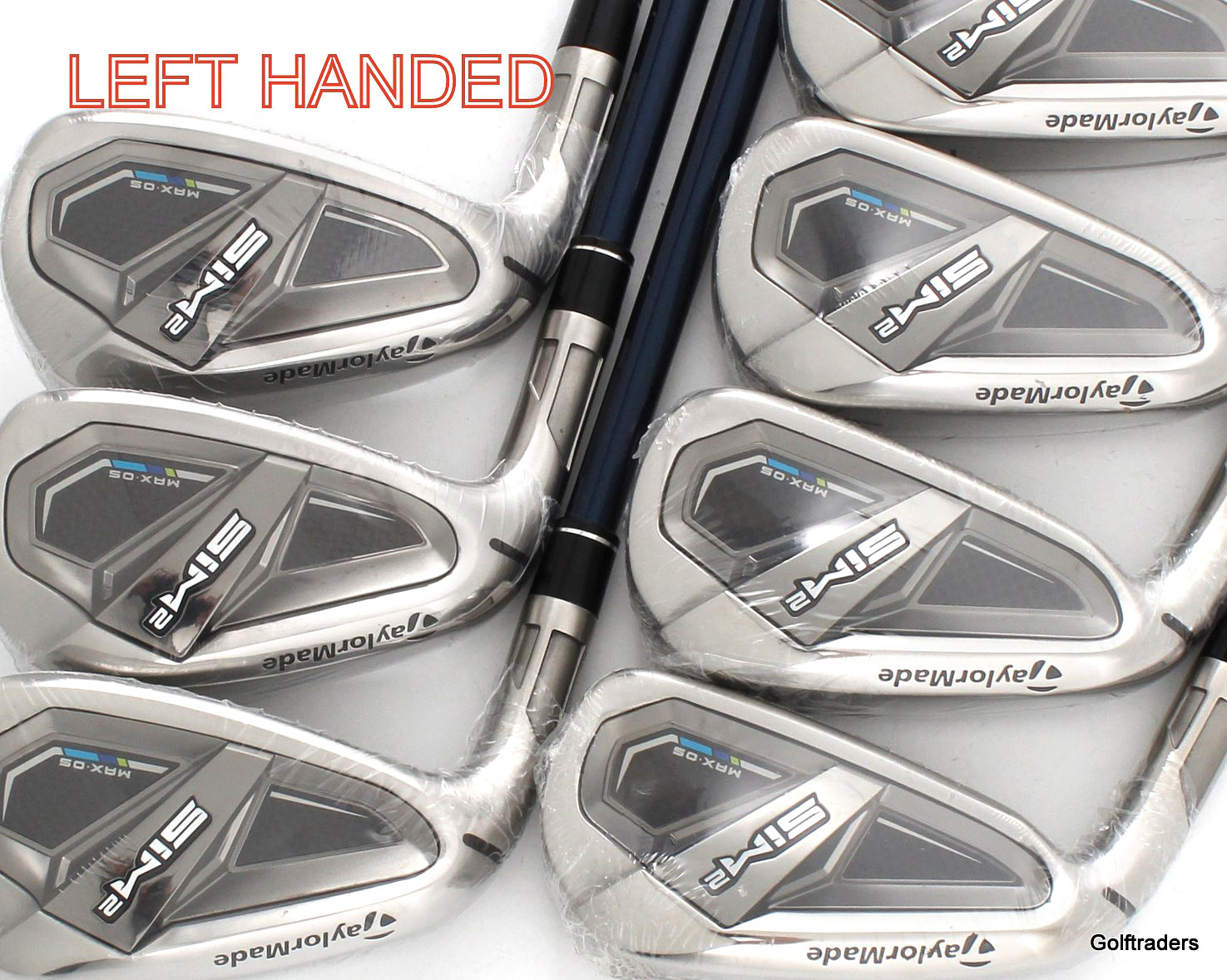 New Taylormade Sim 2 OS Irons 4-PW Graphite Regular Flex Left Handed ...