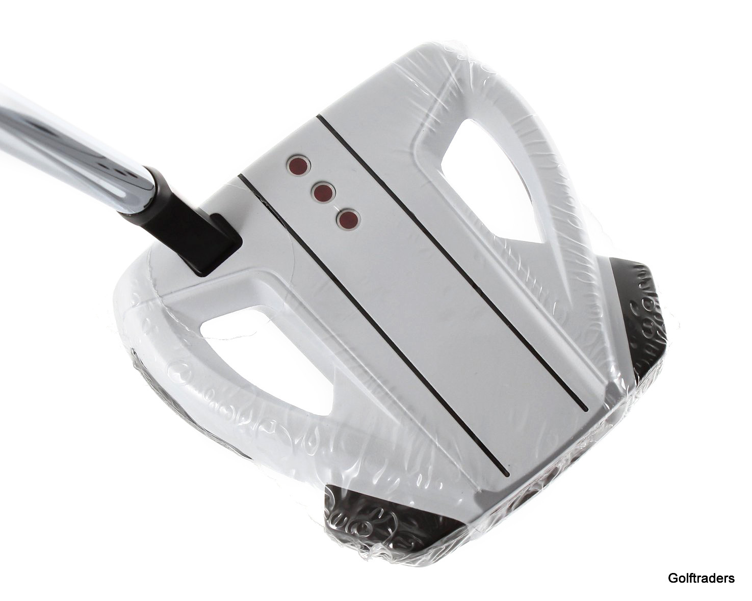 New Taylormade Spider EX Ghost White Slant Neck Putter Steel 35" Cover ...