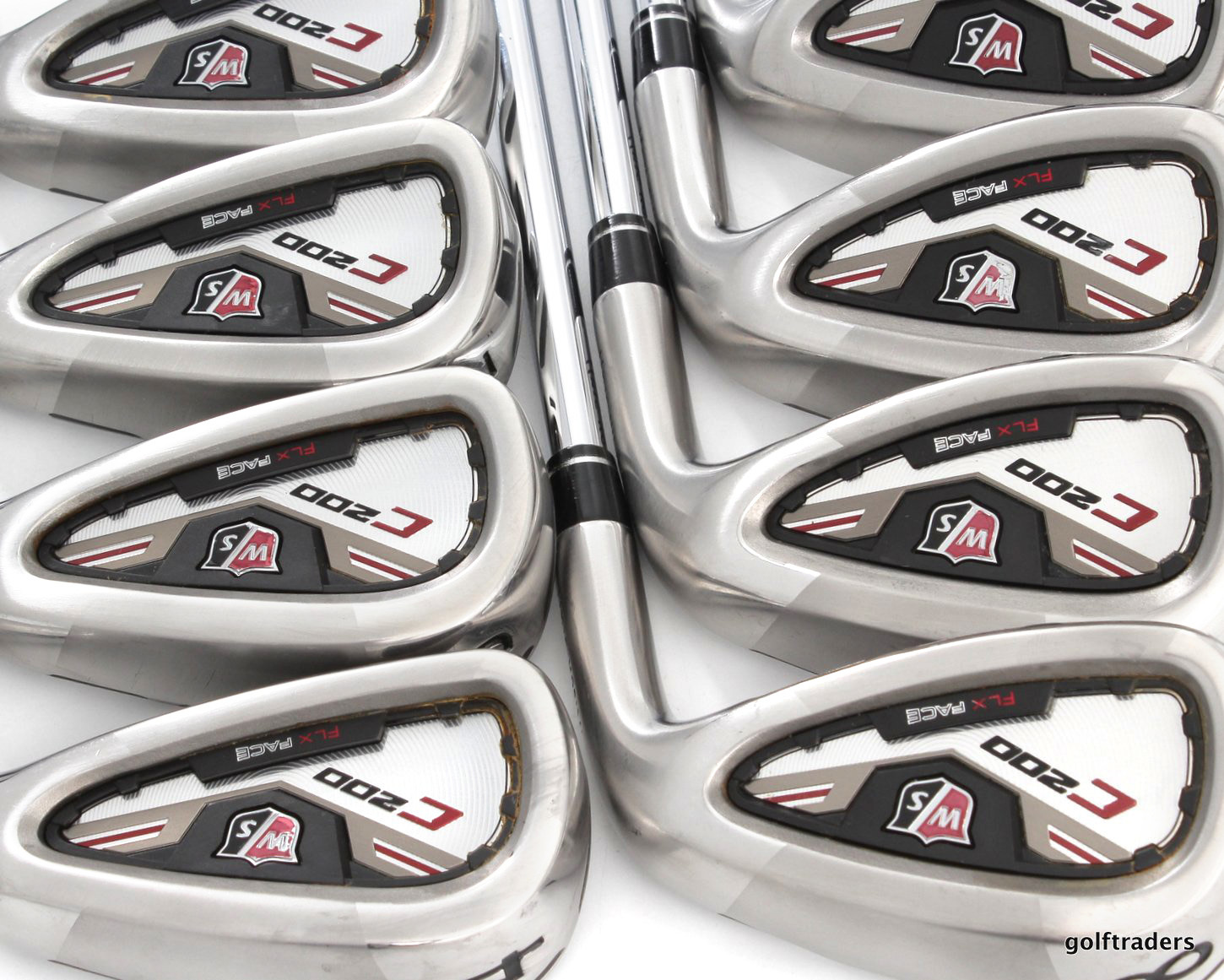 WILSON STAFF C200 IRONS 4-PW, SW KBS TOUR 90 STEEL REGULAR FLEX - # ...