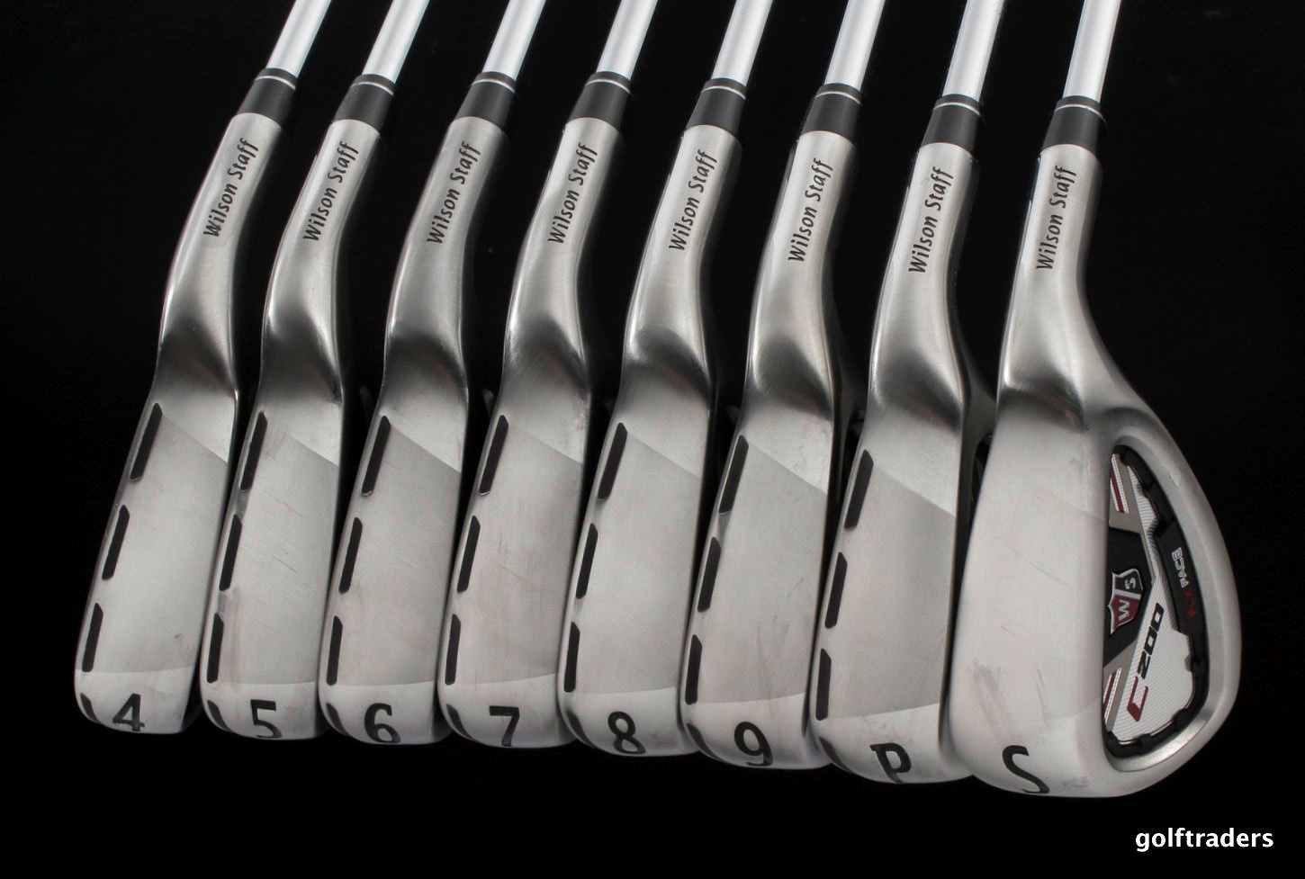 WILSON STAFF C200 IRONS 4-PW, SW KBS TOUR 90 STEEL REGULAR FLEX - # ...