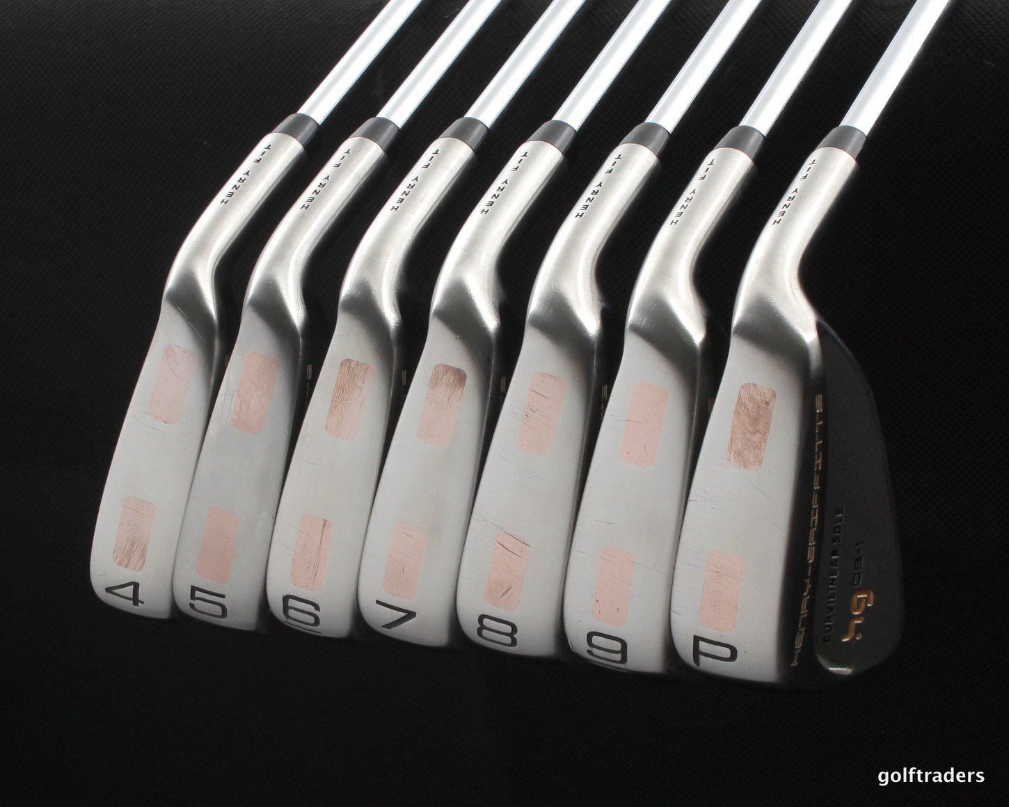 HENRY GRIFFITTS OS-1 CURVILINEAR SOLE 4-PW IRONS STEEL REG +GRIPS (+0.5") D3145 just $280.00