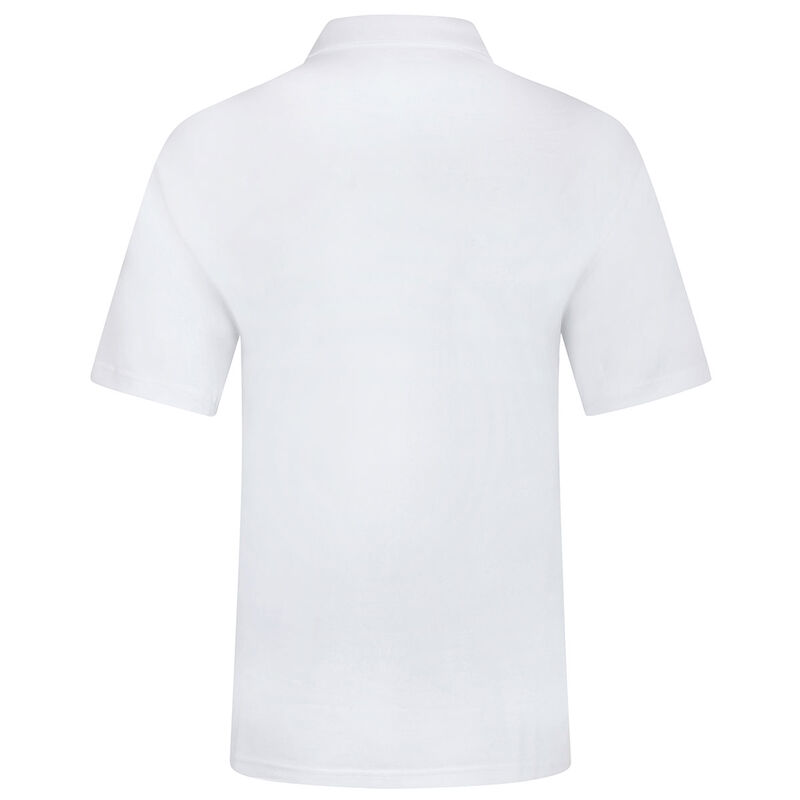 Greg Norman White Embroidered Shark Logo Golf Polo Shirt just £24.99