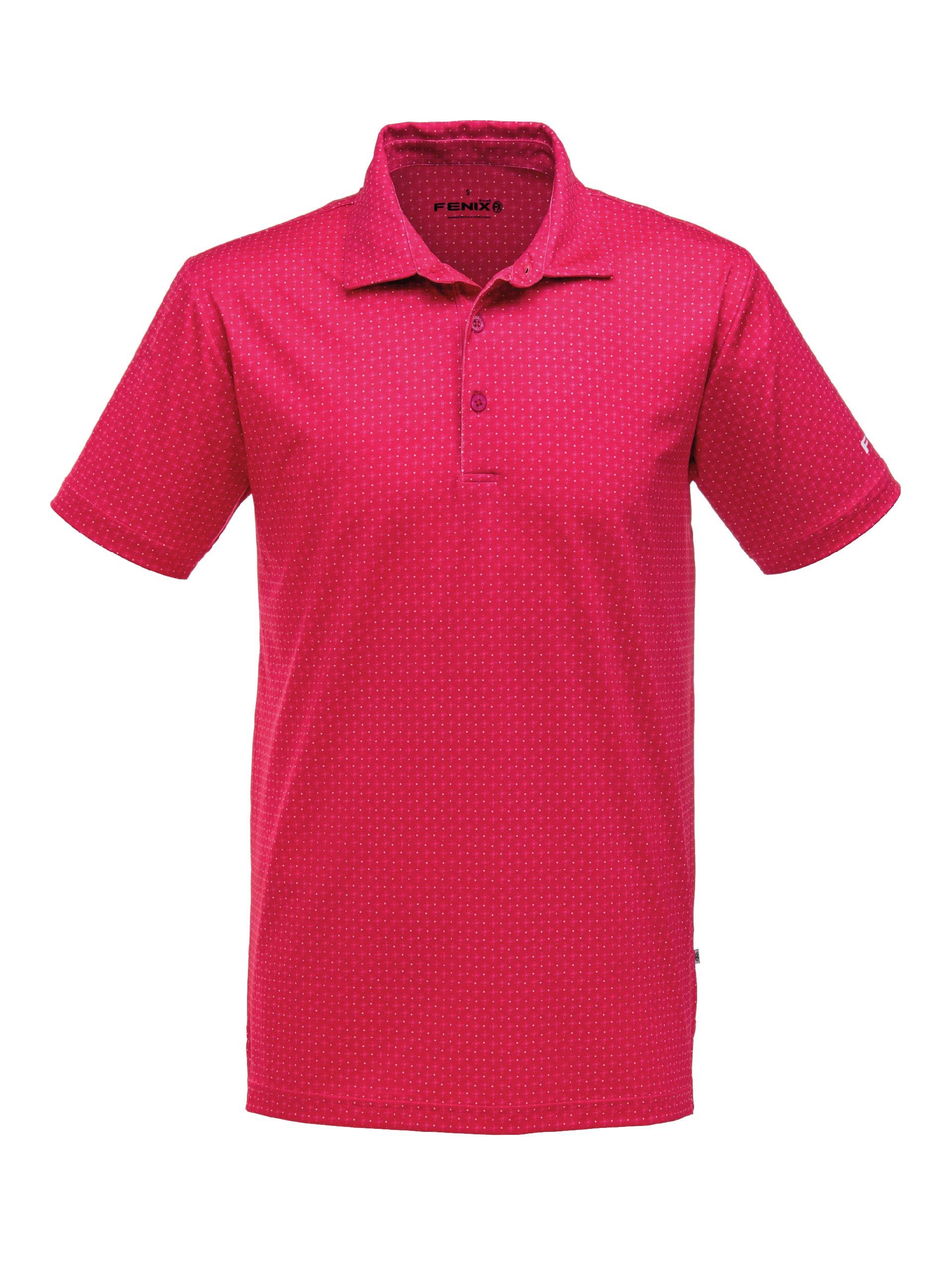 Men's Paisley Performance Polo - Powder Pink just £24.99, save £21.00!
