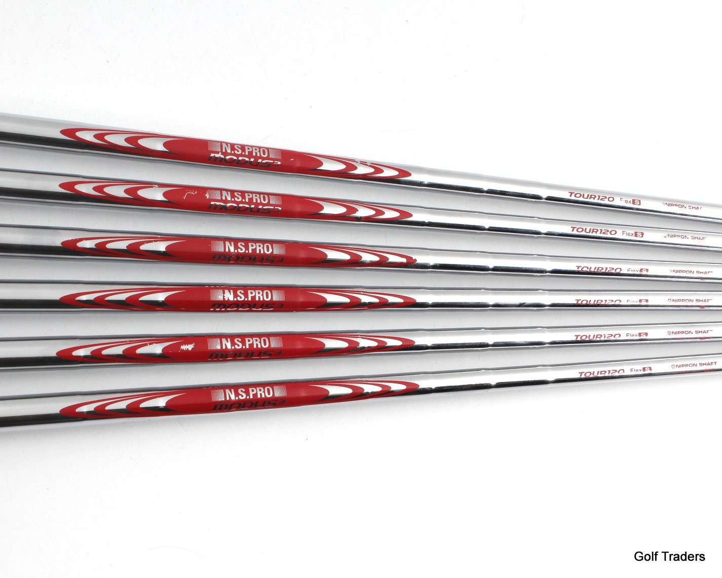 NS PRO MODUS 3 120 STEEL 5-PW IRON SHAFTS STIFF FLEX .355 TIP SH2690 ...